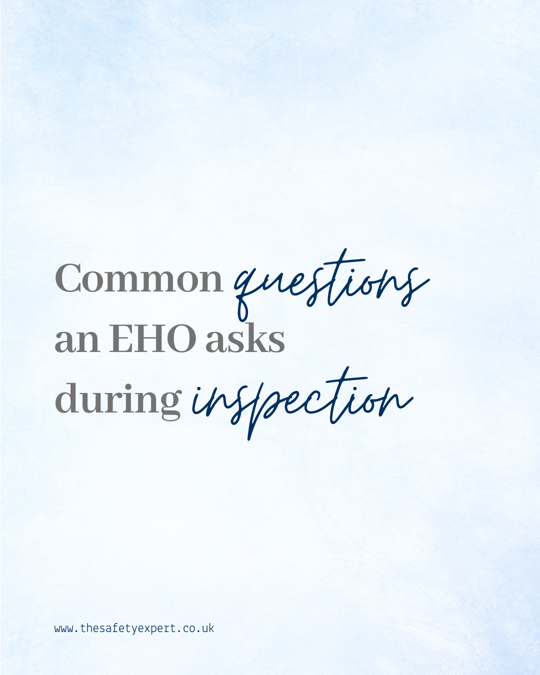 What happens during an EHO visit? | The Safety Expert